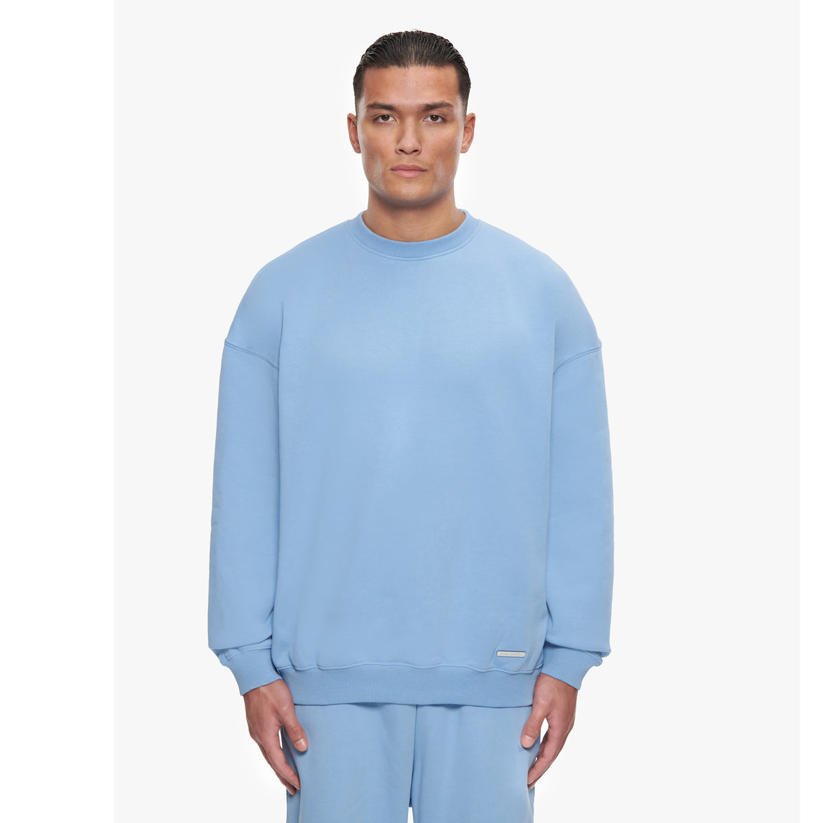 SUPER HEAVY BLANK SWEATER WASHED BLUE – Bazix Republiq